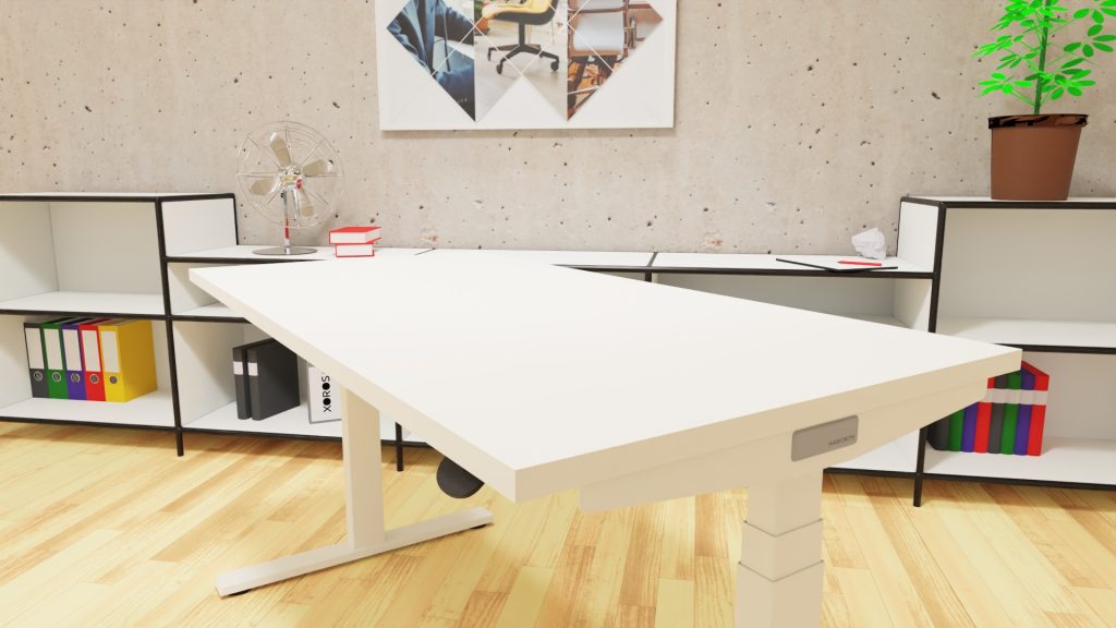 HiYa - höhenverstellbarer Tisch "weiß" (Haworth) | Dein Büro. Smart ...